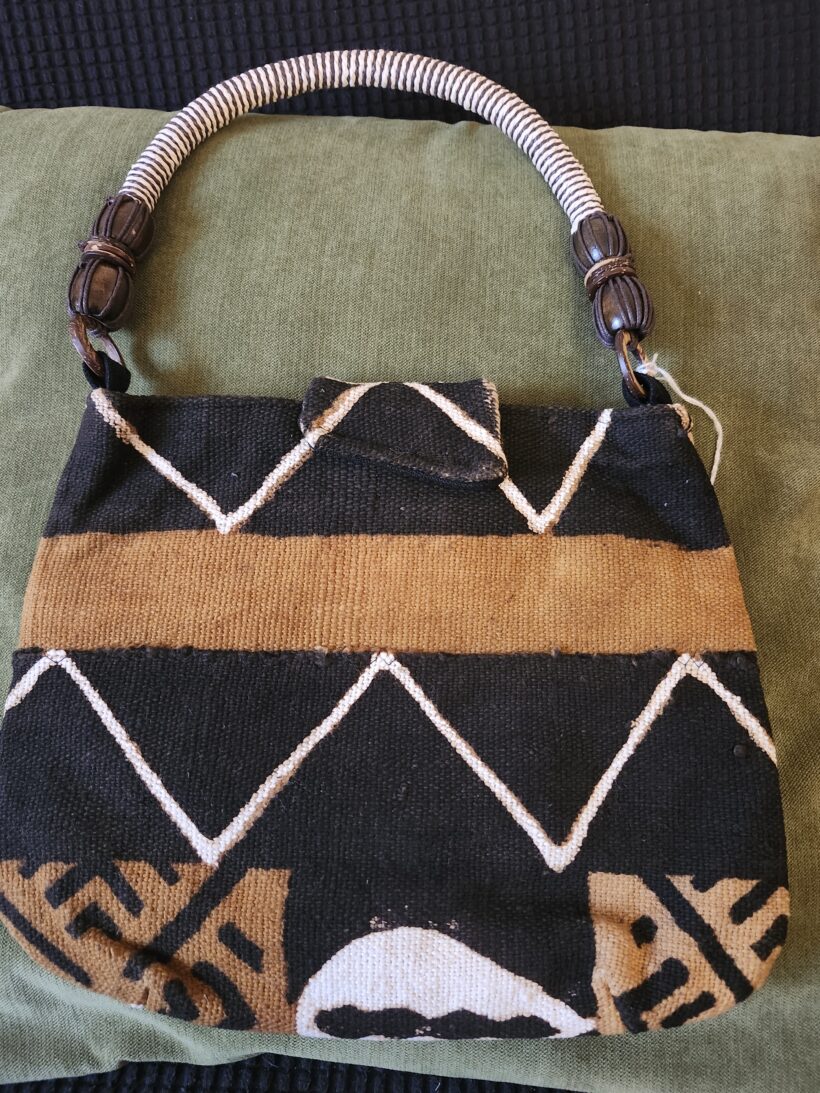 Afrocentric Woven Mudcloth Purse with Cowrie Shells – Exclusive, Only ...